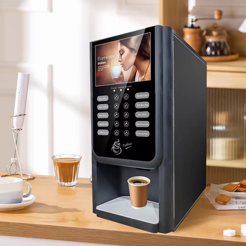 China Coffee flavor and water adjustable commercial vending coffee ...