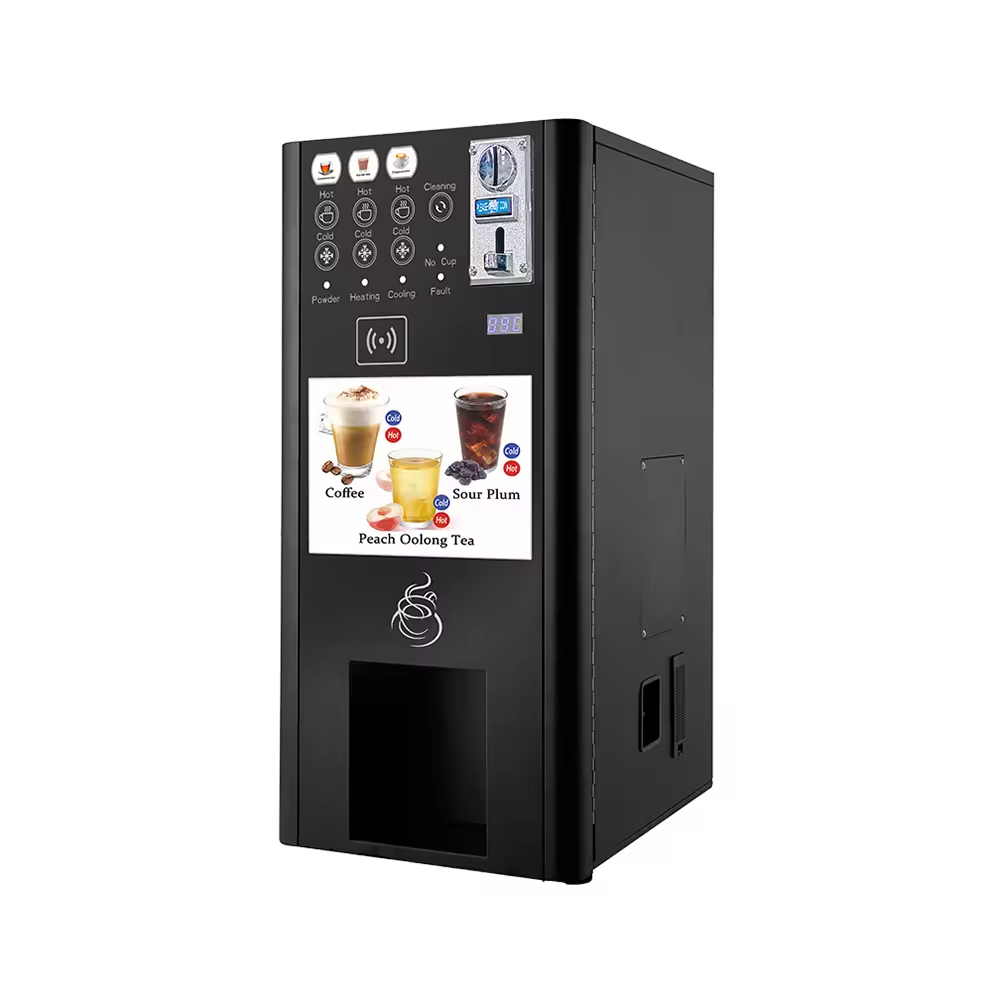 China Automatic cleaning professional instant coffee vending machine ...